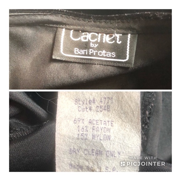 Cachet | Dresses | Cachet Vintage 8s Velvet Cocktail Dress Sz 90 | Poshmark